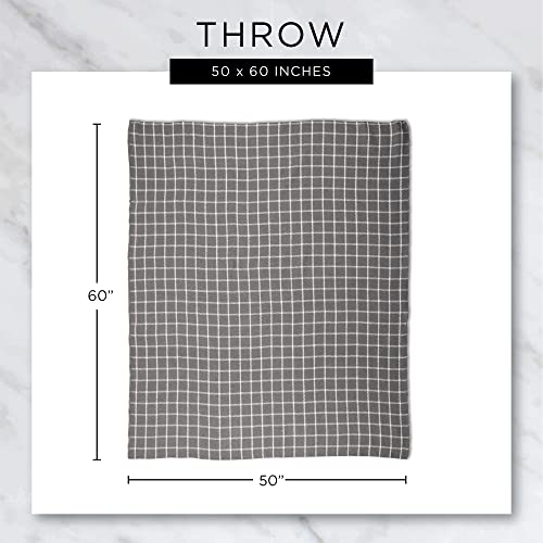 DII Stone Diamond Lattice Throw, 50x60