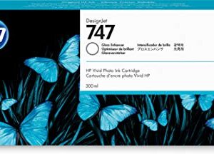 HP 747 Gloss Enhancer 300-ml Genuine Ink Cartridge (P2V87A) for DesignJet Z9+ Large Format Printers