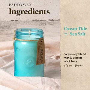 Paddywax Relish Artisan Hand-Poured Scented Candle, 9.5-Ounce, Ocean Tide + Sea Salt