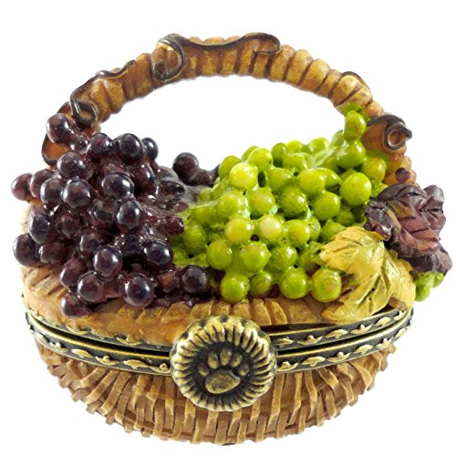 Boyds Bears Resin CONCORDE'S GRAPE BASKET 4026247 Treasure Box New