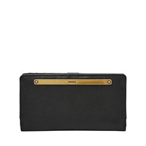 fossil women’s liza leather slim bifold wallet