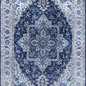 Momeni Karachi Area Rug, 3'6" X 5'6", Blue