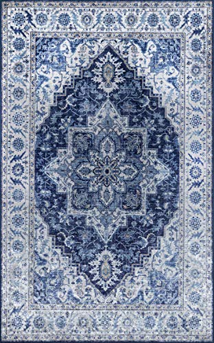 Momeni Karachi Area Rug, 3'6" X 5'6", Blue