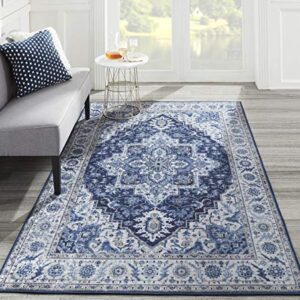 Momeni Karachi Area Rug, 3'6" X 5'6", Blue