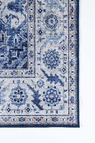 Momeni Karachi Area Rug, 3'6" X 5'6", Blue