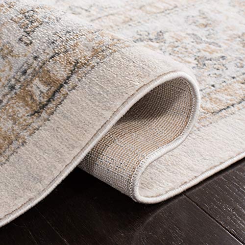 SAFAVIEH Isabella Collection 5'3" x 7'6" Cream/Beige ISA916B Oriental Non-Shedding Living Room Bedroom Dining Home Office Area Rug