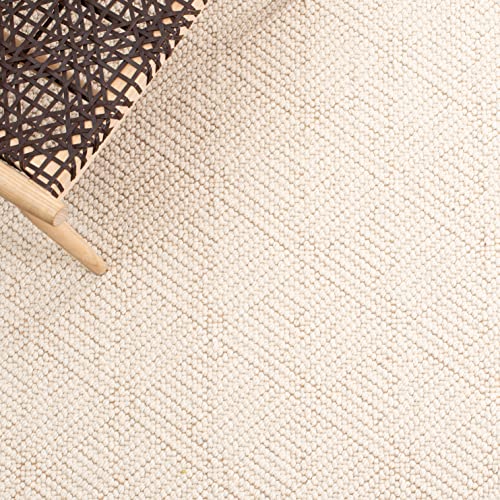 SAFAVIEH Natural Fiber Collection 8' x 10' Ivory NF483A Handmade Premium Wool & Jute Area Rug