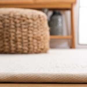 SAFAVIEH Natural Fiber Collection 8' x 10' Ivory NF483A Handmade Premium Wool & Jute Area Rug