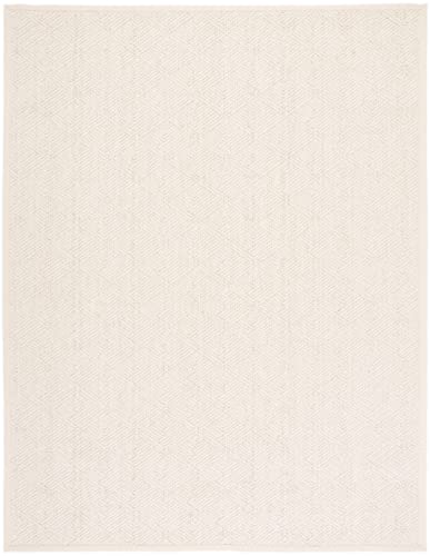 SAFAVIEH Natural Fiber Collection 8' x 10' Ivory NF483A Handmade Premium Wool & Jute Area Rug