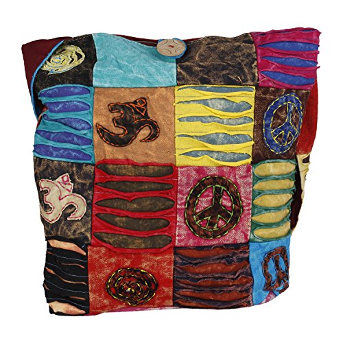 Multicoloured Hobo Cotton Sling Cross Body For Men & Women, Messenger Shoulder Bag Hippie Boho Bohemian Bag For Both Men & Women