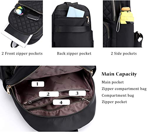 Segater® Women Backpack Purse Waterproof Nylon Shoulder Bag Casual Daypacks Ladies Anti-Theft Backpack