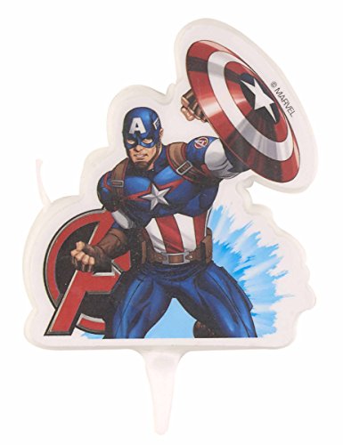 COMIC / SUPERHERO|AVENGERS Avengers Captain America 2D birthday candle