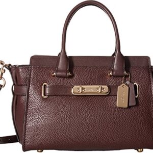 COACH Coach Swagger Carryall 27 In Pebble Leather Li/Oxblood One Size