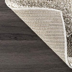 nuLOOM Carolyn Cozy Soft & Plush Shag Area Rug, 7 ft 10 in, Cream