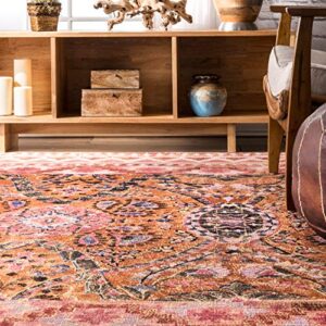 nuLOOM Natura Arwa Crafts Suzani Area Rug, 4' x 6', Sunset