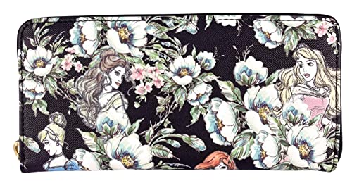 Loungefly Disney Princesses Floral Zip Around Wallet