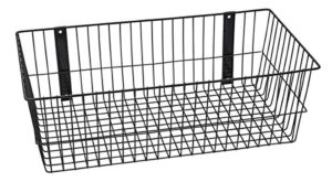 rack em racks 9092-b universal wire basket44; black – 24 x 12 x 8 in.