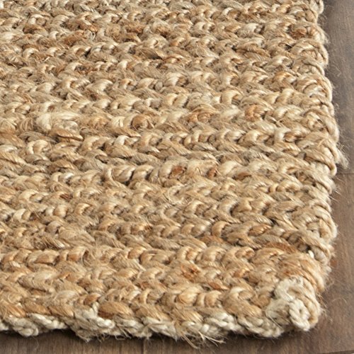 SAFAVIEH Natural Fiber Collection 2'3" x 7' Natural NF732A Handmade Farmhouse Premium Jute Runner Rug