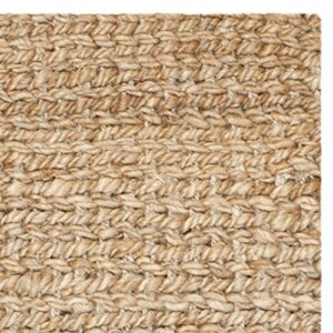 SAFAVIEH Natural Fiber Collection 2'3" x 7' Natural NF732A Handmade Farmhouse Premium Jute Runner Rug