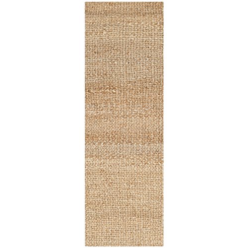 SAFAVIEH Natural Fiber Collection 2'3" x 7' Natural NF732A Handmade Farmhouse Premium Jute Runner Rug