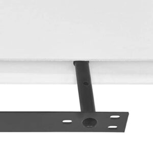 vidaXL 2pc White Floating Wall Shelf Wall-Mount Display Storage Hanging Shelves