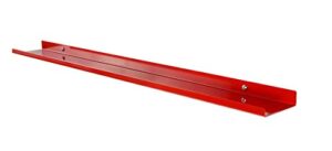 ultraledge 30″ over-the-range display / shelf / ledge / spice rack. 3.5″ deep (red)