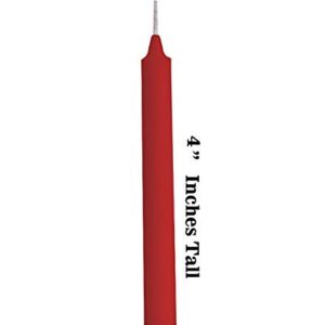 Chime Candles for Spells, Rituals, Birthday Party Congregation (100, RED)