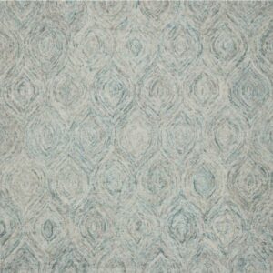 SAFAVIEH Ikat Collection 2'3" x 8' Ivory / Sea Blue IKT631A Handmade Premium Wool Runner Rug