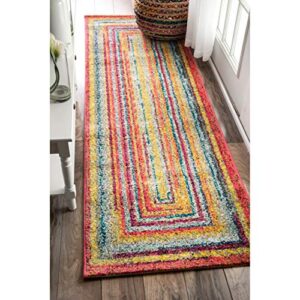 nuloom hargis labyrinth runner rug, 2′ 5″ x 8′, multi