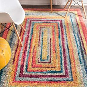 nuLOOM Hargis Labyrinth Runner Rug, 2' 5" x 8', Multi