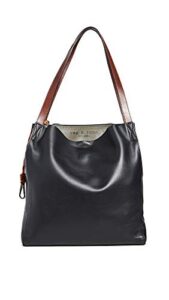 rag & bone women’s passenger tote, black/olive night, one size