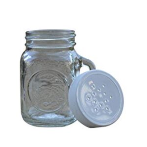 Golden Harvest Ball Mason Jar Glass Salt and Pepper Shakers, Pack Of 2, Clear