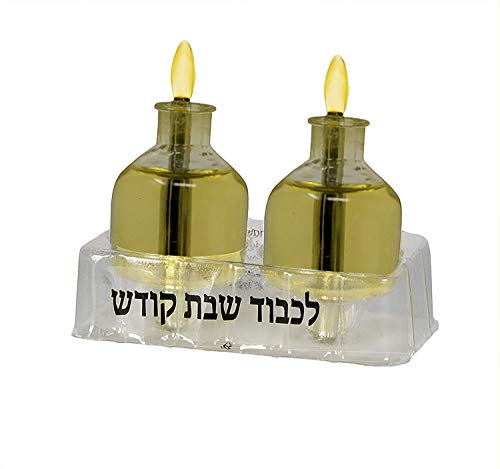 Shabbat Oil Candles - Large Ohr Lights Pre-Filled Oil Shabbos Candles - 20 Pack