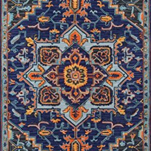 Momeni Ibiza Wool Area Rug, 3' X 5', Navy