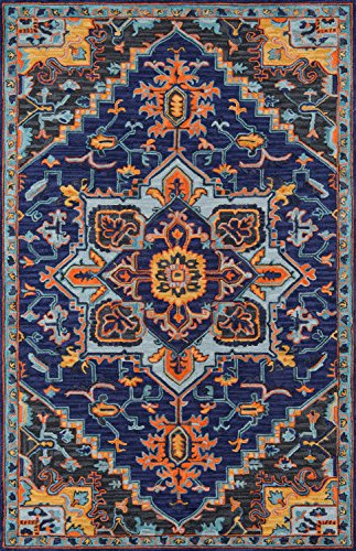 Momeni Ibiza Wool Area Rug, 3' X 5', Navy