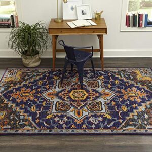 Momeni Ibiza Wool Area Rug, 3' X 5', Navy