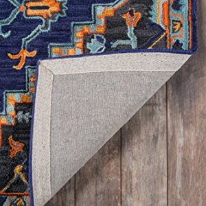 Momeni Ibiza Wool Area Rug, 3' X 5', Navy