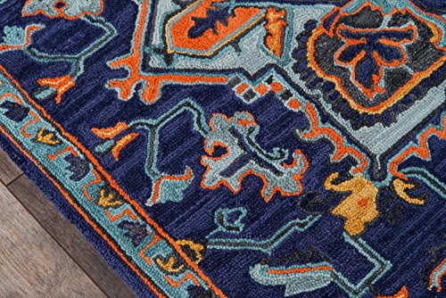 Momeni Ibiza Wool Area Rug, 3' X 5', Navy