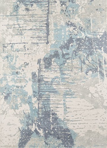 Momeni Illusions Wool Area Rug 5' X 7'6" Blue