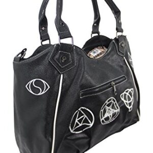 LOst Queen Gothic Rockabilly Skull Pentagram Shoulder Bag - Purse