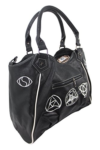 LOst Queen Gothic Rockabilly Skull Pentagram Shoulder Bag - Purse