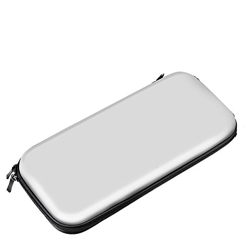 Carrying Case Compatible with Nintendo Switch - Protective Hard Portable Travel Carry Case Shell Pouch for Console & Accessories - Silver