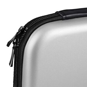 Carrying Case Compatible with Nintendo Switch - Protective Hard Portable Travel Carry Case Shell Pouch for Console & Accessories - Silver