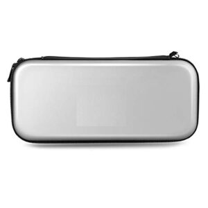 Carrying Case Compatible with Nintendo Switch - Protective Hard Portable Travel Carry Case Shell Pouch for Console & Accessories - Silver