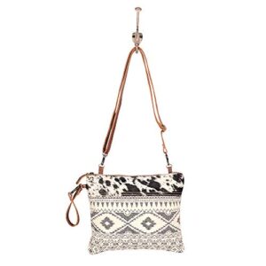 Myra Bag Classic Canvas, Rug, Leather & Hairon Crossbody Bag S-1932