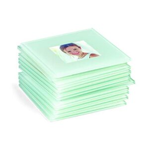 diy glass photo coasters – set 1 dozen unique picture frames – 4 inch x 4 inch