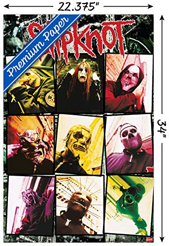 Trends International Slipknot - Grid Wall Poster, 22.375" x 34", Premium Unframed Version