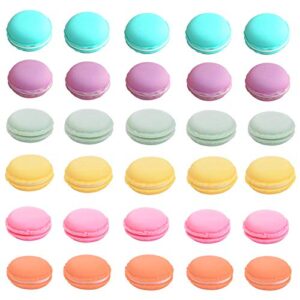 han sheng 30 pcs cute macaron mini storage case jewelry box case container earring travel organizer (multicolor)