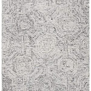 SAFAVIEH Aspen Collection 8' x 10' Grey/Beige APN286F Handmade Boho Wool Area Rug