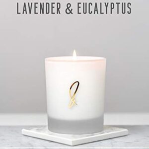 Lavender & Eucalyptus Candle | Scented Candles for Home | Spring Candles, Relaxing Lavender Candle Lavender Soy Candle, Soy Candles Scented Candle, Clean Burn Aromatherapy Candles Gift Boxed